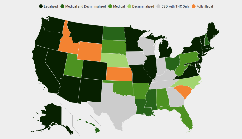 The Path and Politics of Marijuana Legislation: State-by-State Progress ...